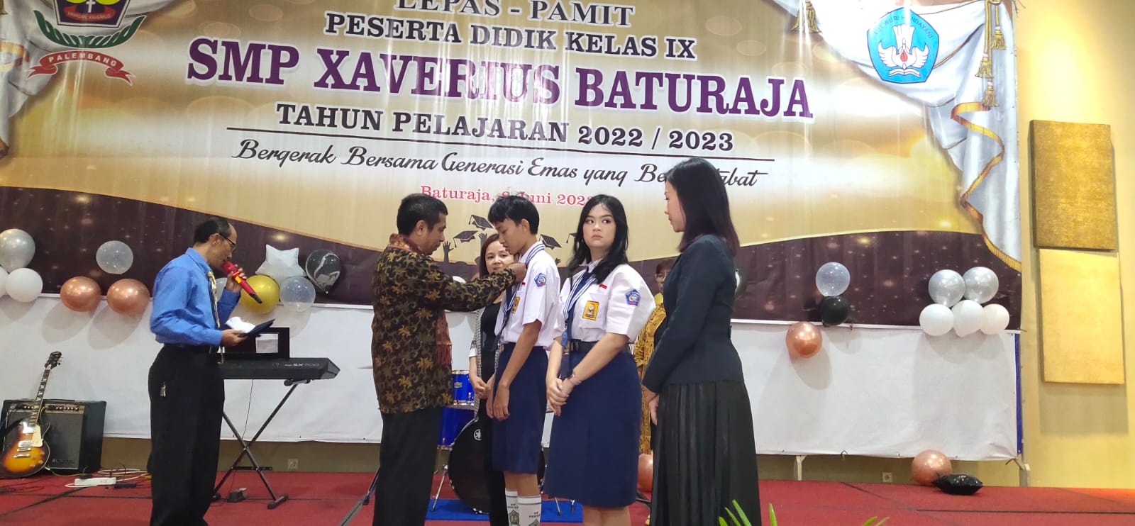 SMP Xaverius Baturaja Lepas 83 Siswa kelas IX - Klikoku.id